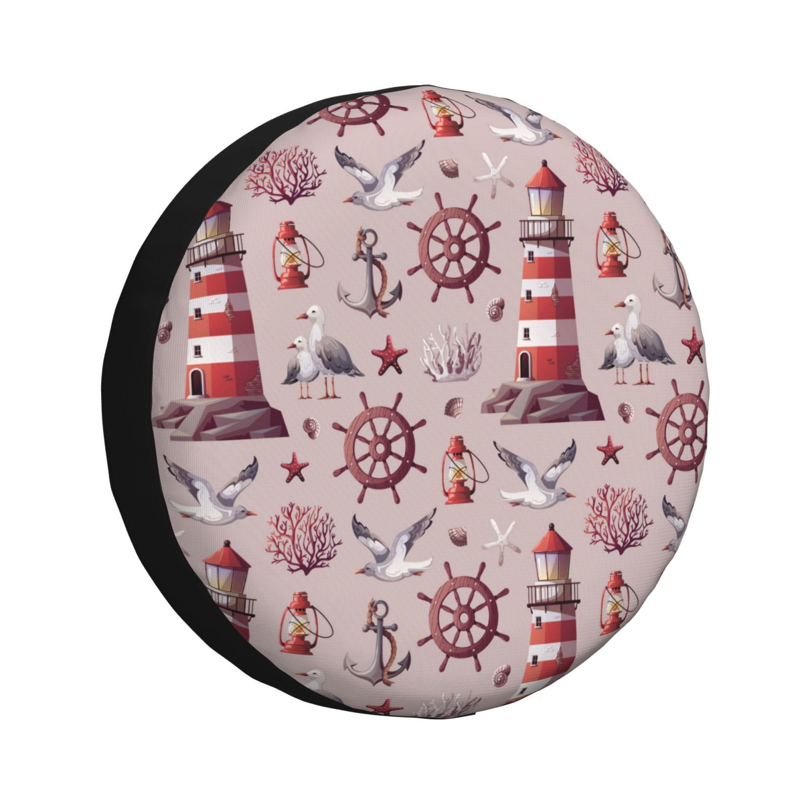 Rv Spare Tire Cover 17 inch - lighthouse rudder bird Tire Covers for ...