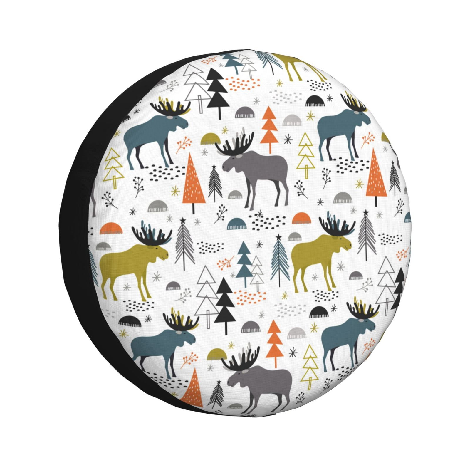 Rv Spare Tire Cover 17 inch - moose fores trees cartoon Tire Covers for ...