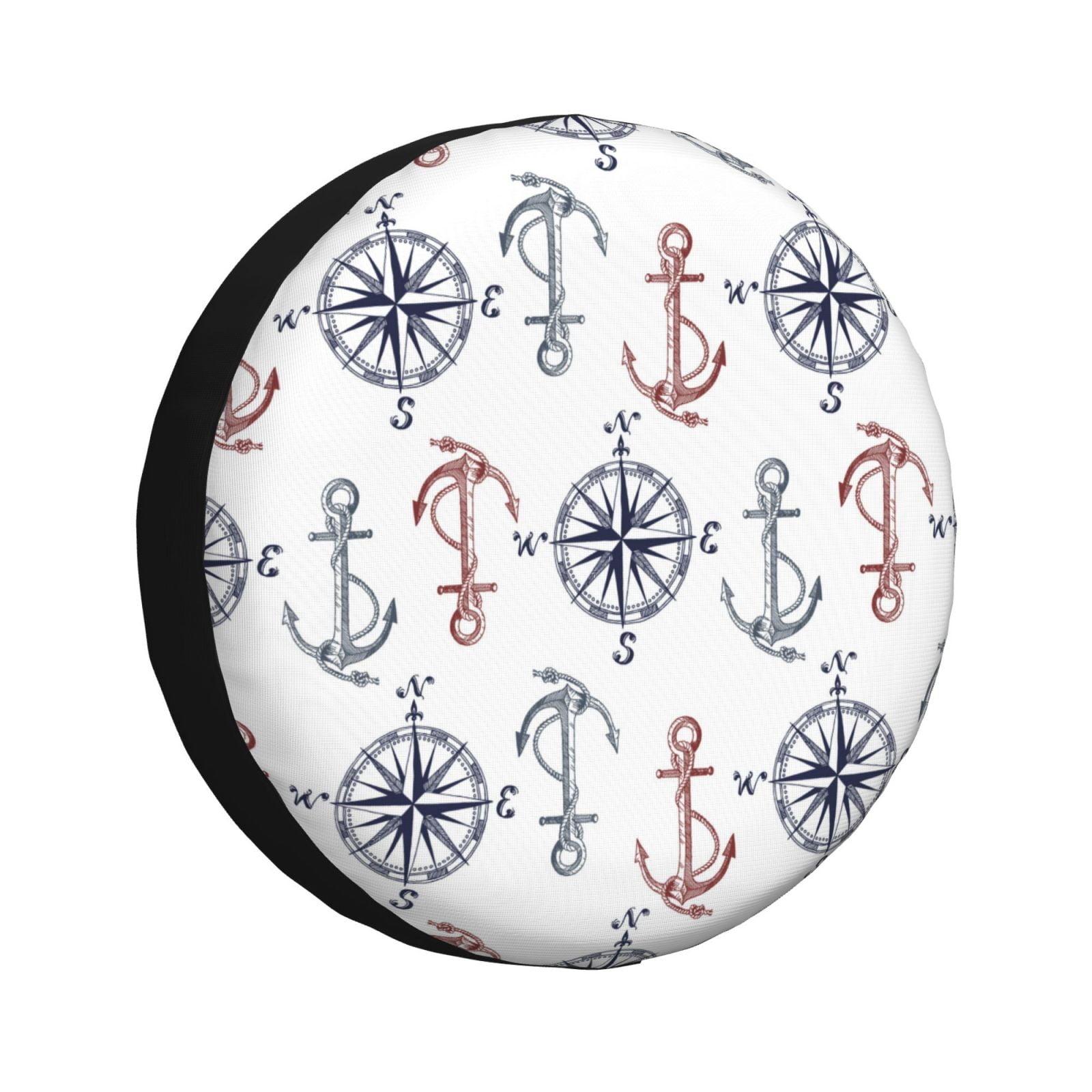 Rv Spare Tire Cover 17 inch - vintage anchors compass cool Tire Covers ...