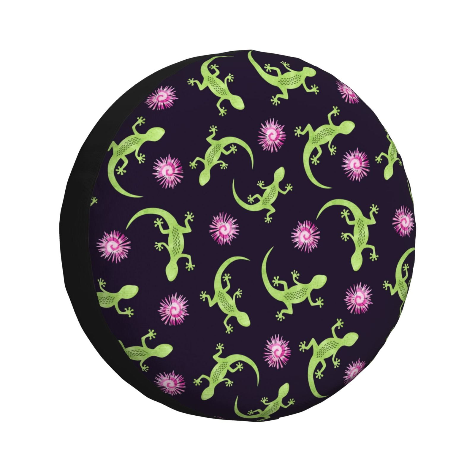 Rv Spare Tire Cover - Cute Lizard Gecko Floral Pink Tire Covers for ...