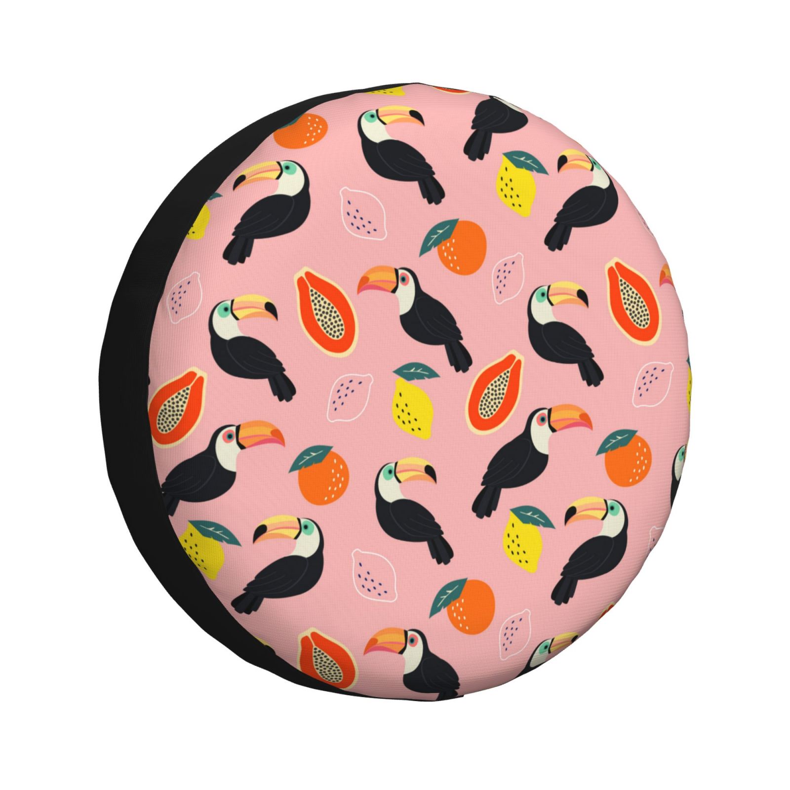Rv Spare Tire Cover - Cute Toucan Lemon Papaya Orange Tire Covers for ...