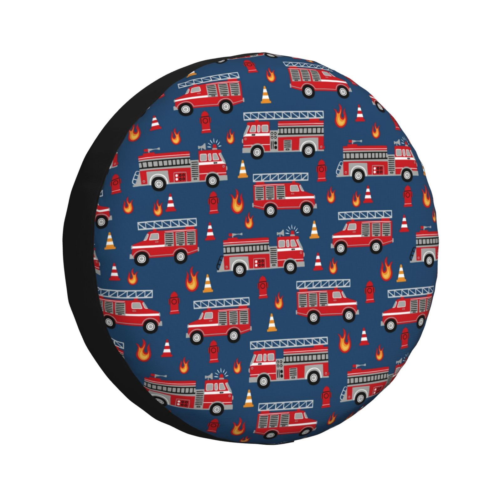 Rv Spare Tire Cover - Fire Truck 1 Tire Covers for Trailers, Adjustable ...