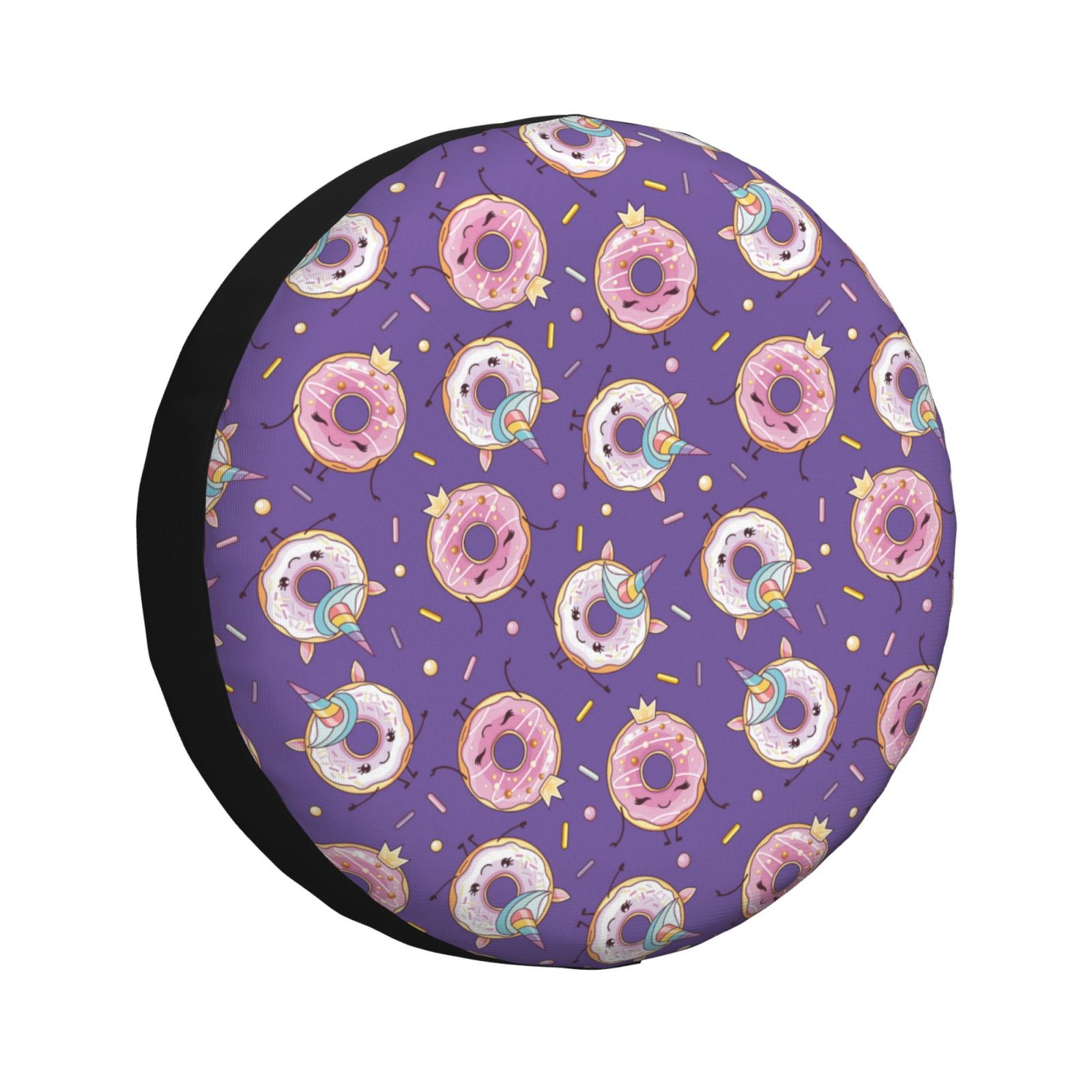 Rv Spare Tire Cover - Funny Cartoon Donut Purple Tire Covers for ...