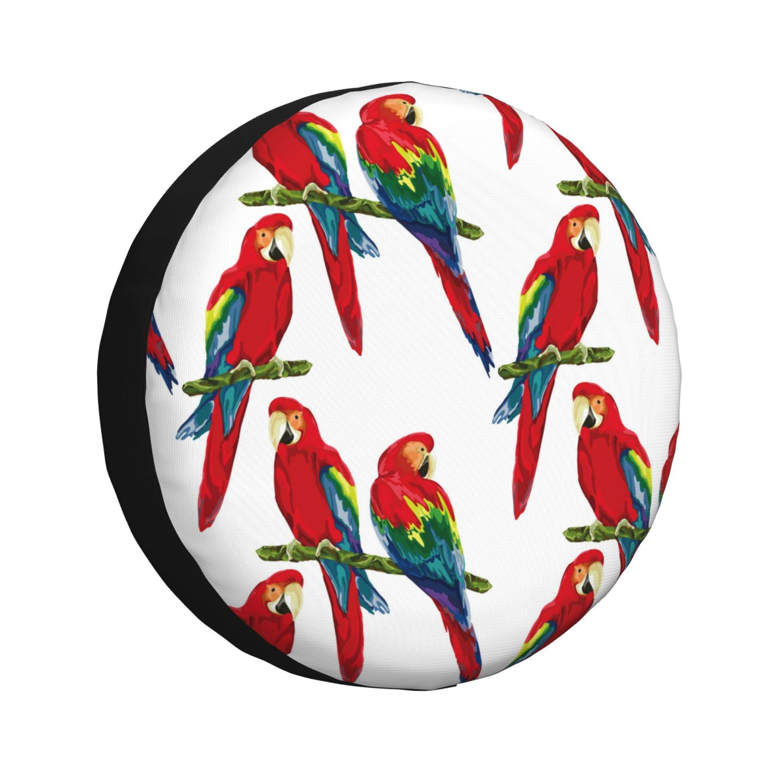 Rv Spare Tire Cover - Red Macaw Parrot On Branch Tire Covers for ...
