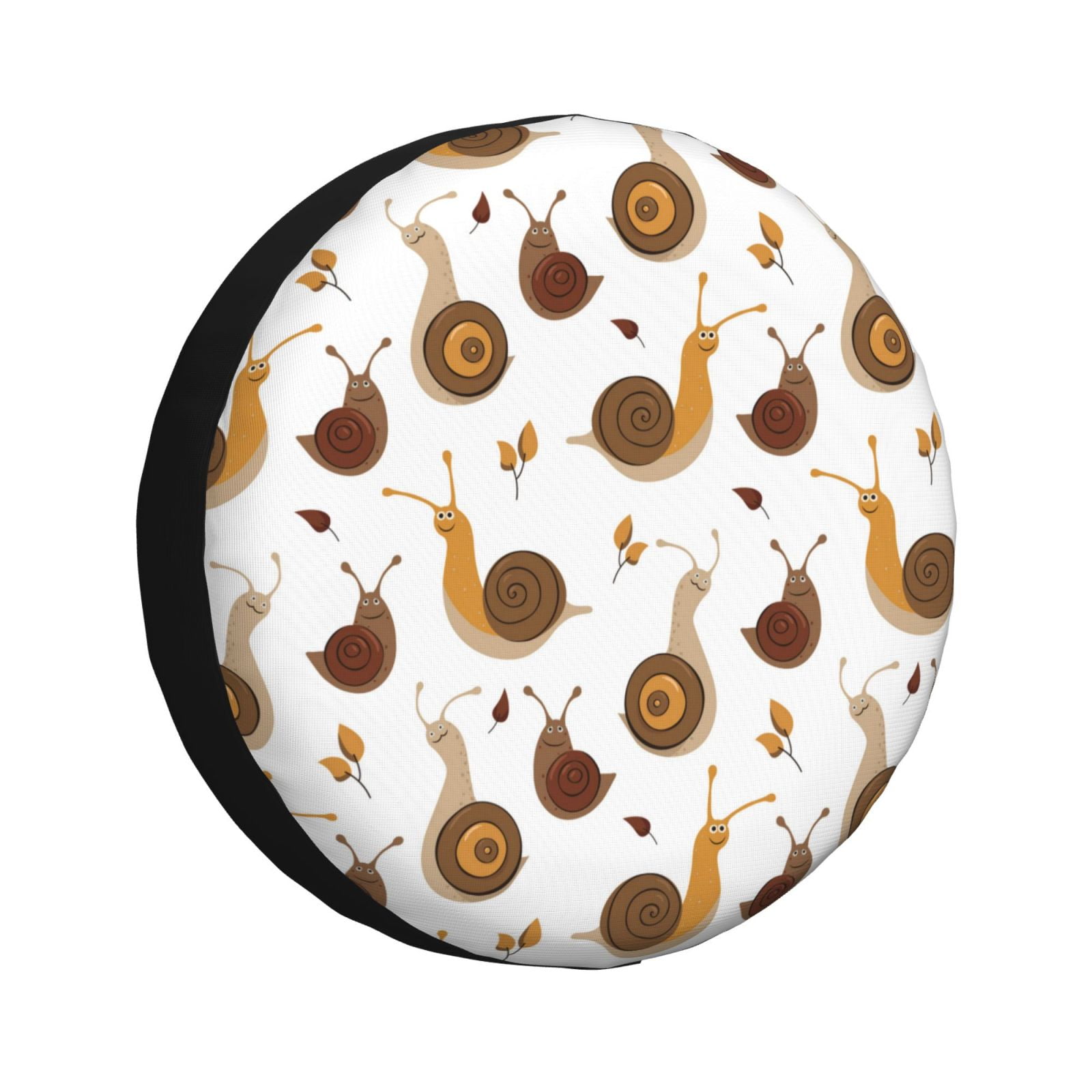 Rv Spare Tire Cover, Snail Autumn Leaf Print Adjustable Camper Spare ...