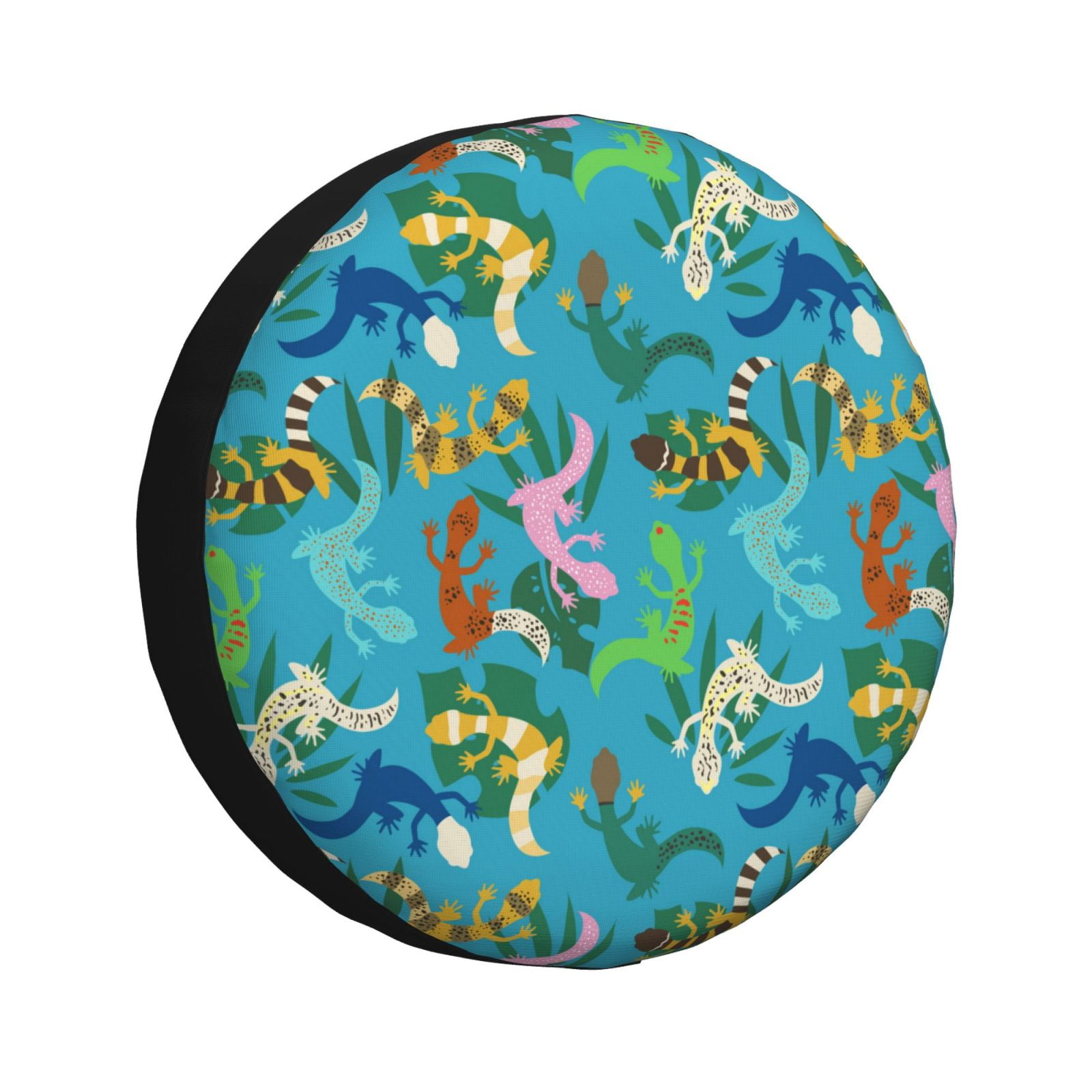 Rv Spare Tire Cover - Striped Cute Lizard Gecko Plant_B Tire Covers for ...