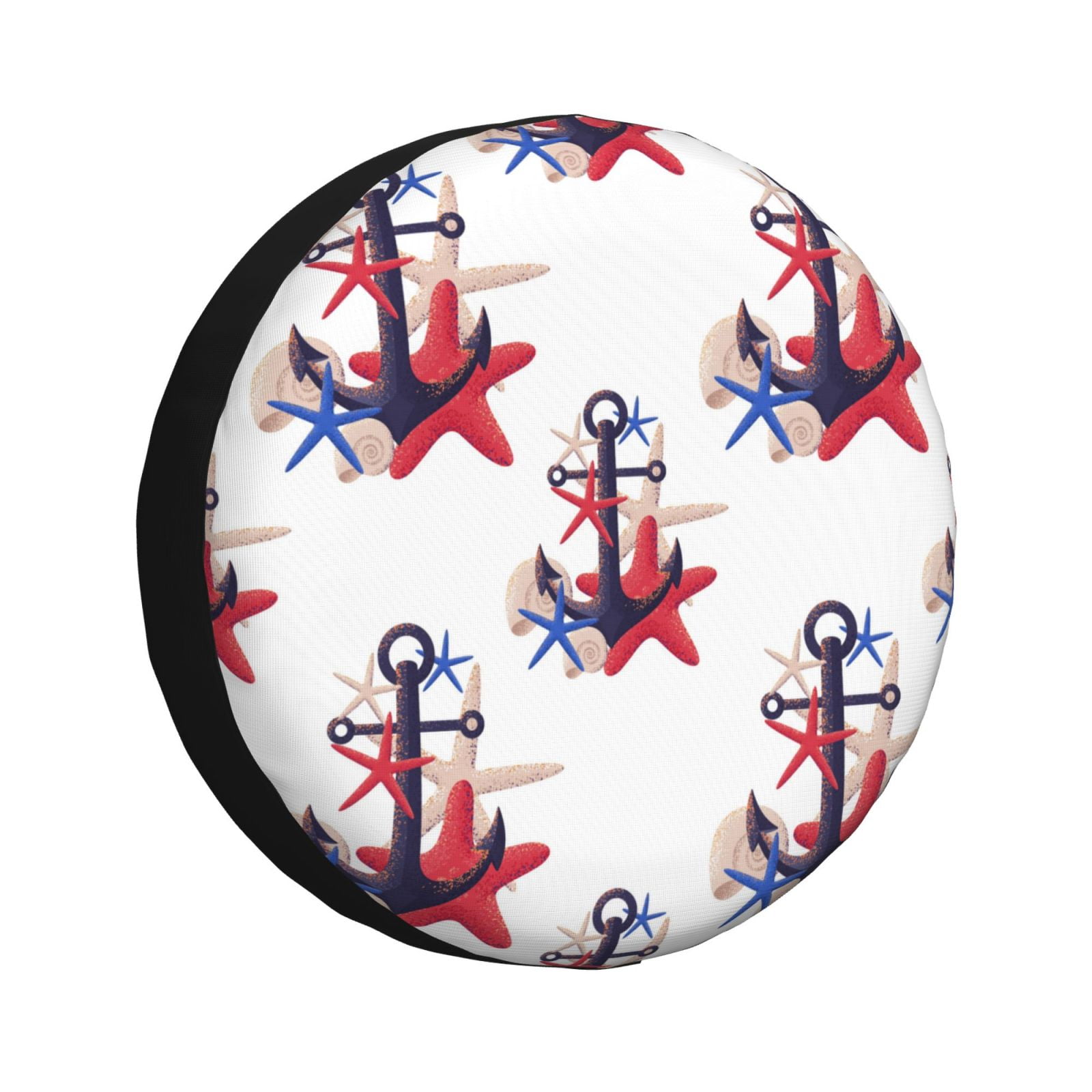 Rv Spare Tire Cover, anchor seashells starfishes Retro Adjustable ...