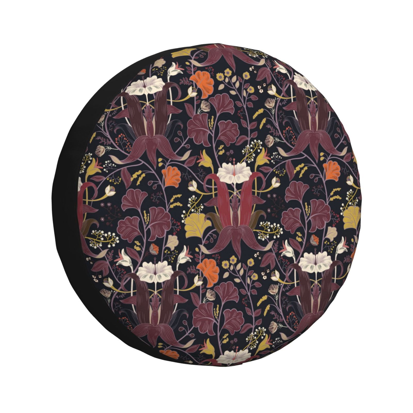 Rv Spare Tire Cover - plants flowers_A Tire Covers for Trailers ...