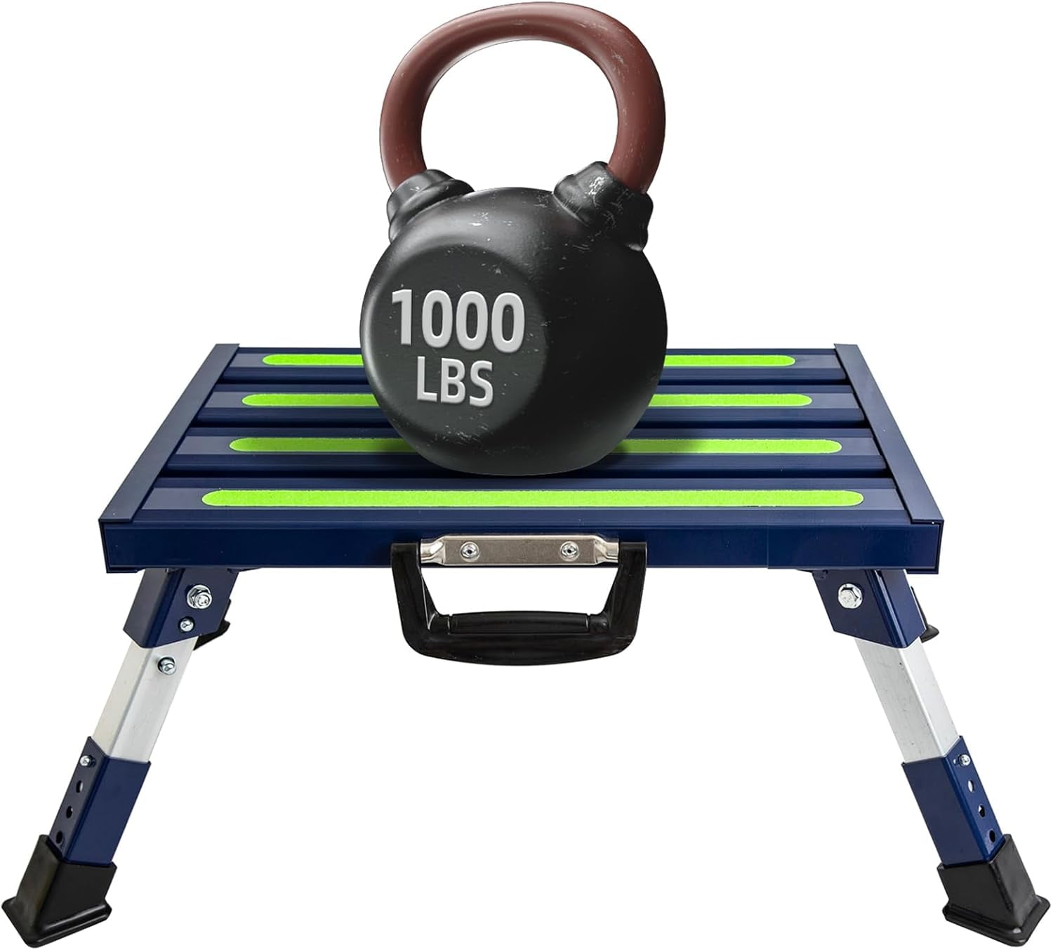 Rv Steps, 4-Level Adjustable Height Folding Camper Steps Non-Slip ...