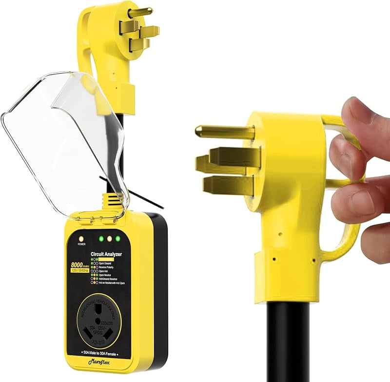 Rv Surge Protector, 30 amp Rv Circuit Analyzer, 10000 Joules Surge ...