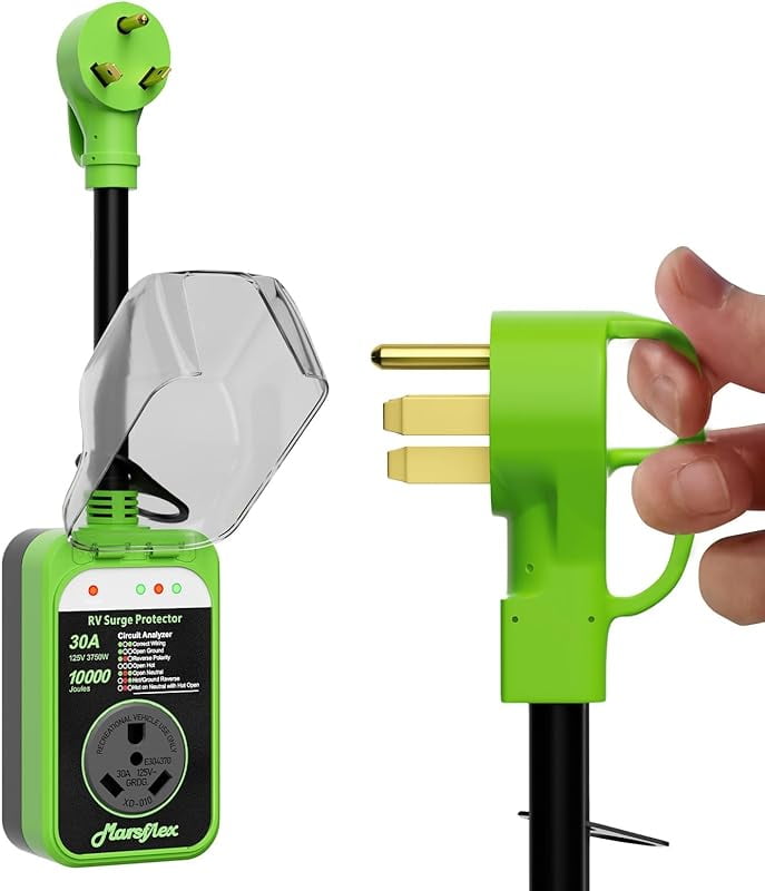 Rv Surge Protector, 30 amp Rv Circuit Analyzer, 10000 Joules Surge ...