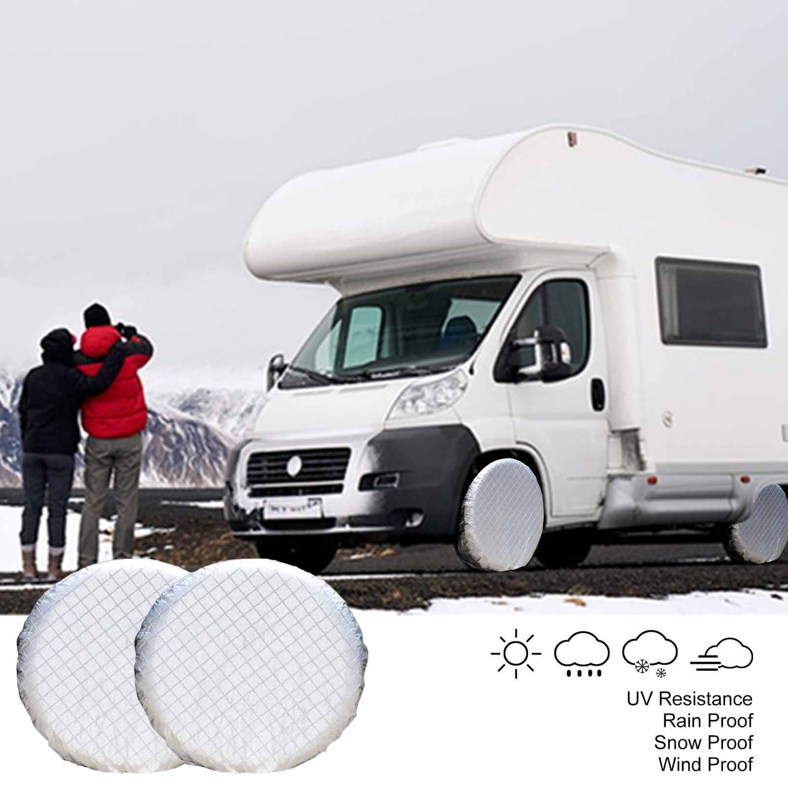 Rv Tire Covers 2 Pack Sun Protectors, Motorhome Boat Trailer Van Covers ...