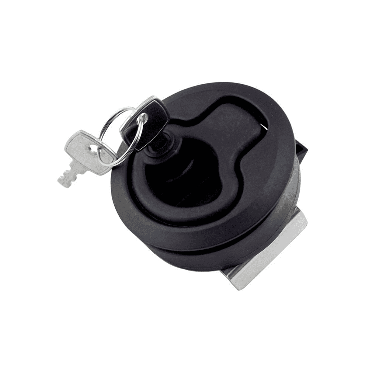 Rv Toilet Door Lock Marine Deck Lock Floor Snap Lock with Key Round ...