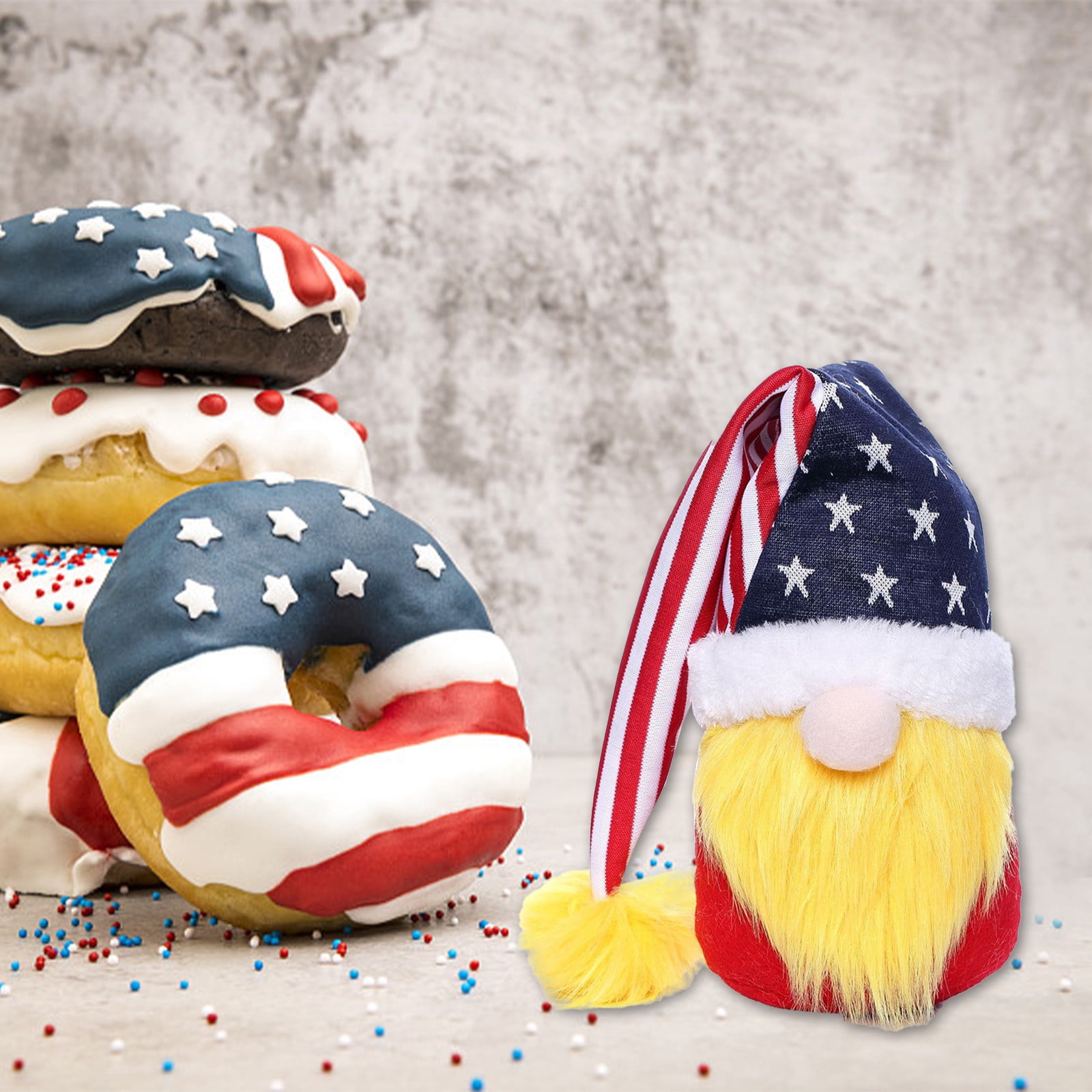 Rvasteizo Independence Gnome Doll Patriotic Gnome 4th Of July Gnomes ...