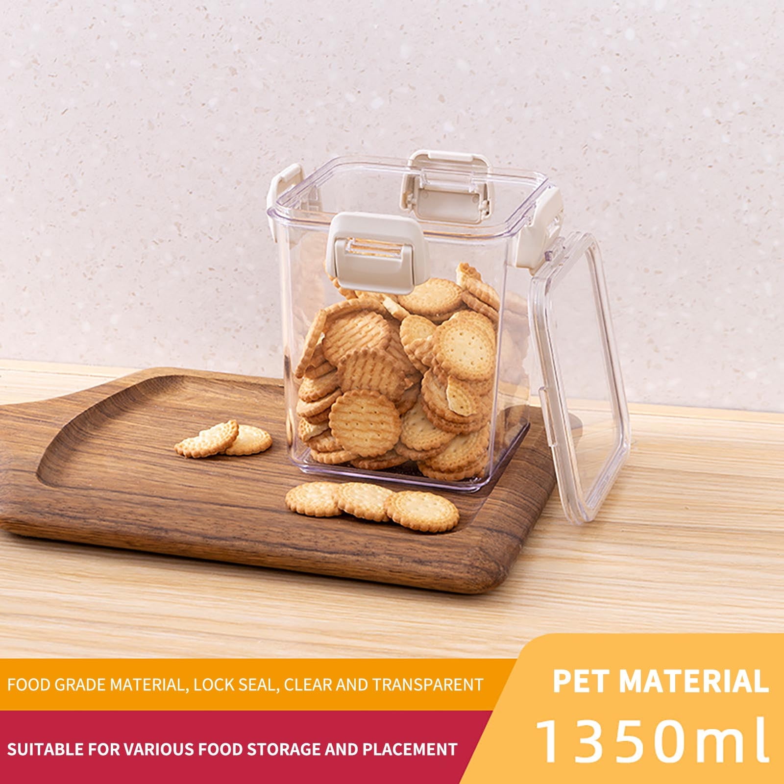 Rvasteizo Kitchen Storage Sealed Tank, Grain Storage Tank, Pet Plastic ...