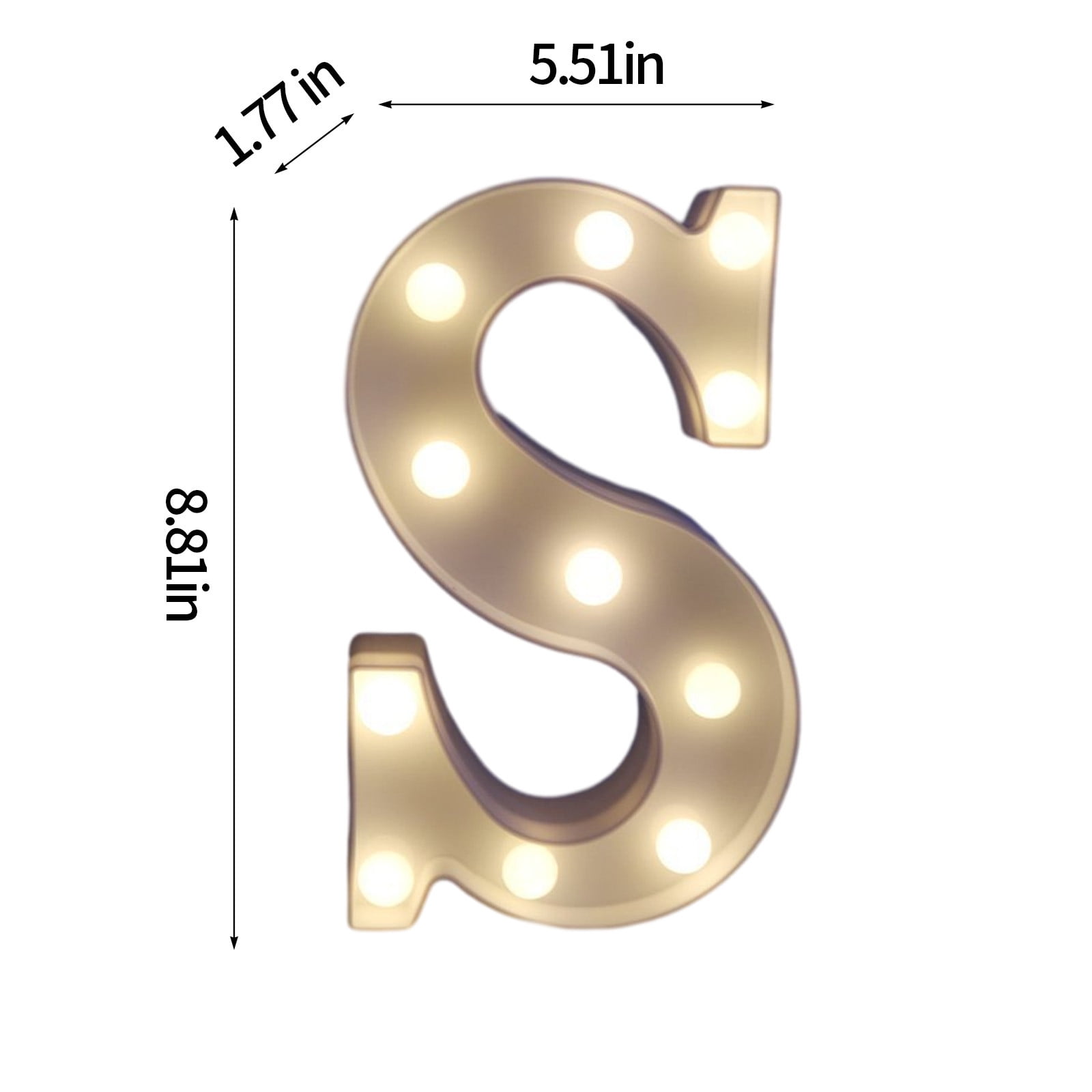 Rvasteizo Light Up Letters, LED Letters Lights Sign 26 Alphabet Big ...