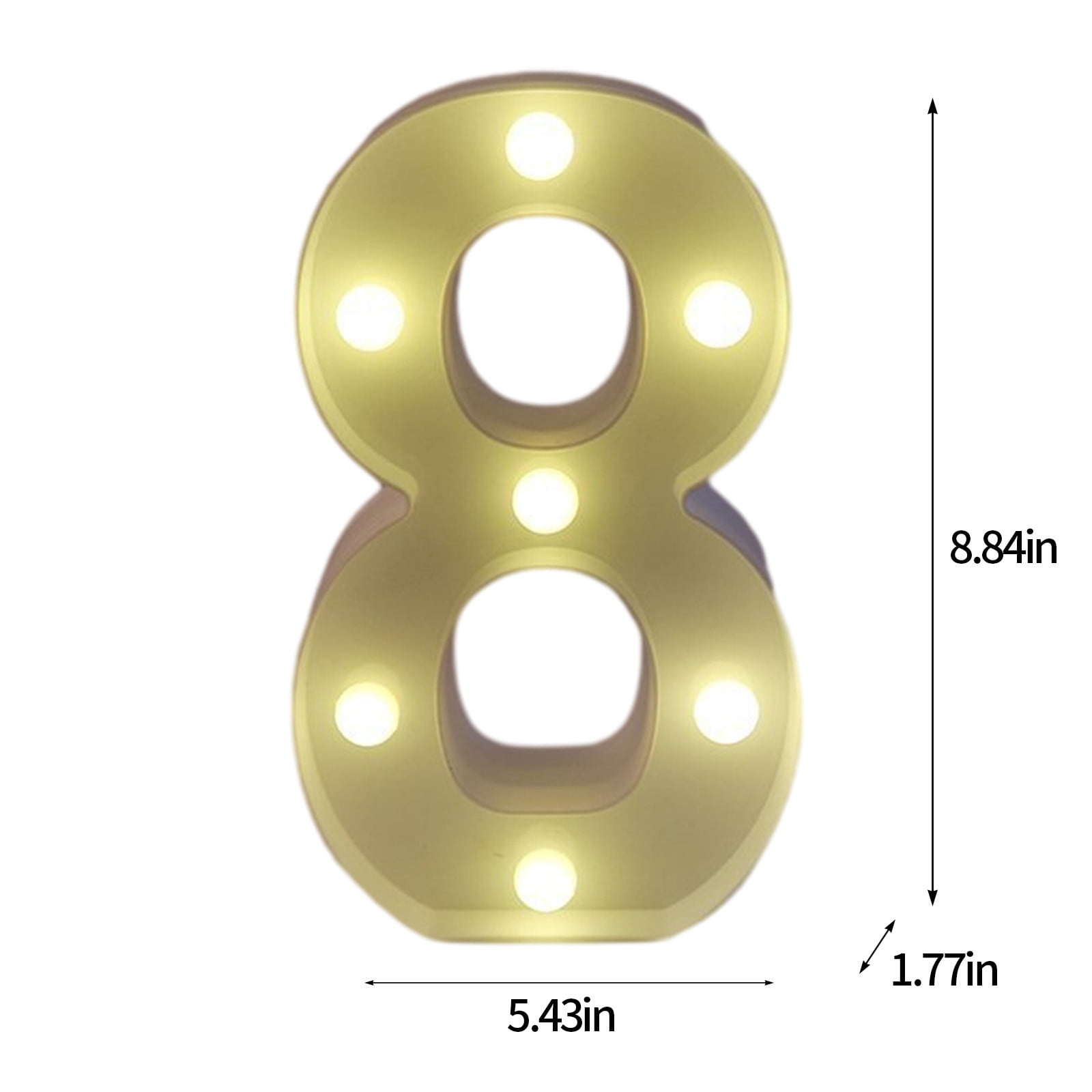 Rvasteizo Light Up Letters, LED Letters Lights Sign Alphabet And Number ...