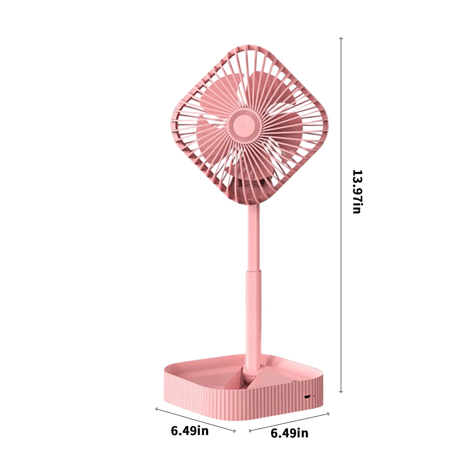 Rvasteizo Portable Pedestal Fan - Foldaway Standing Fan Foldable Desk ...