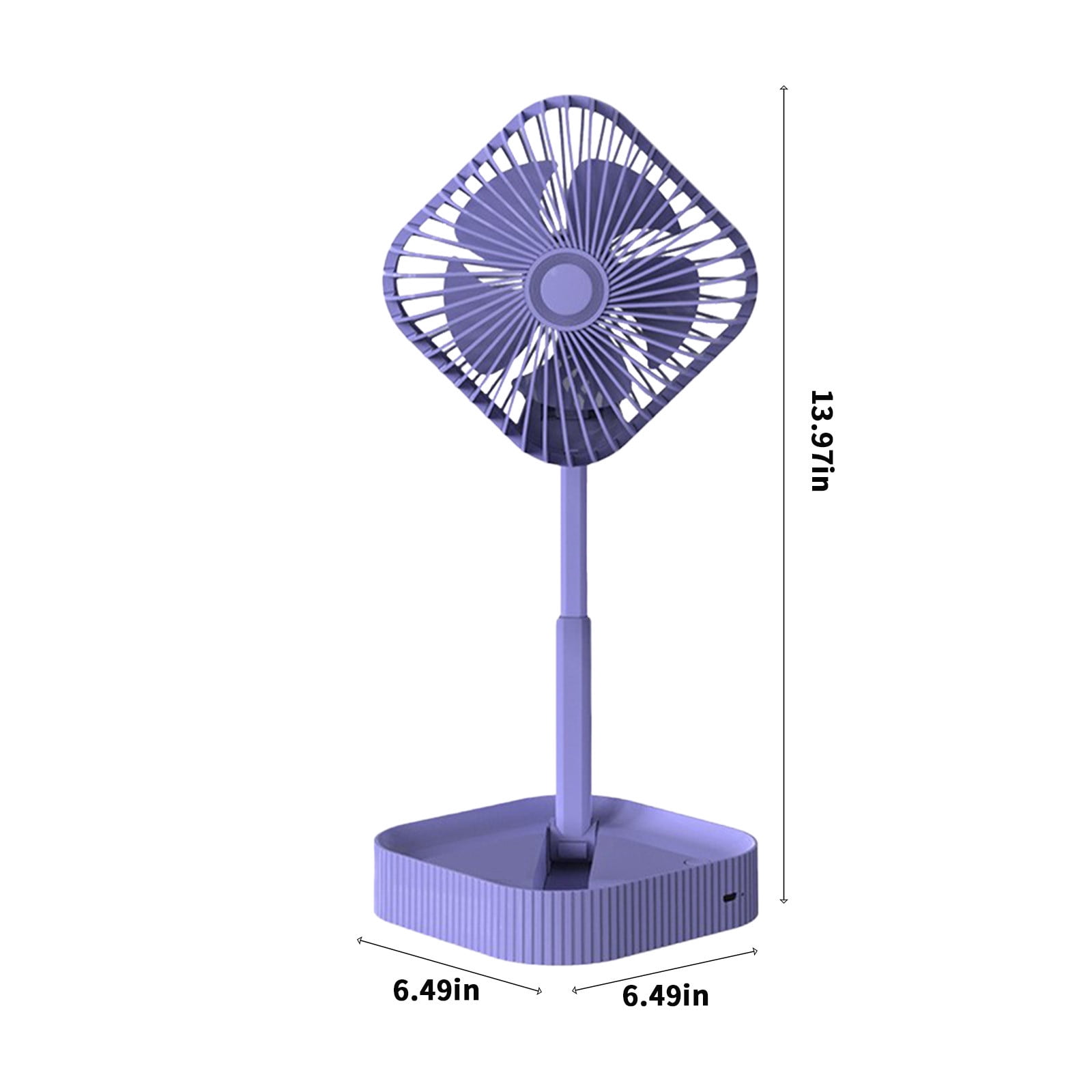 Rvasteizo Portable Pedestal Fan - Foldaway Standing Fan Foldable Desk ...