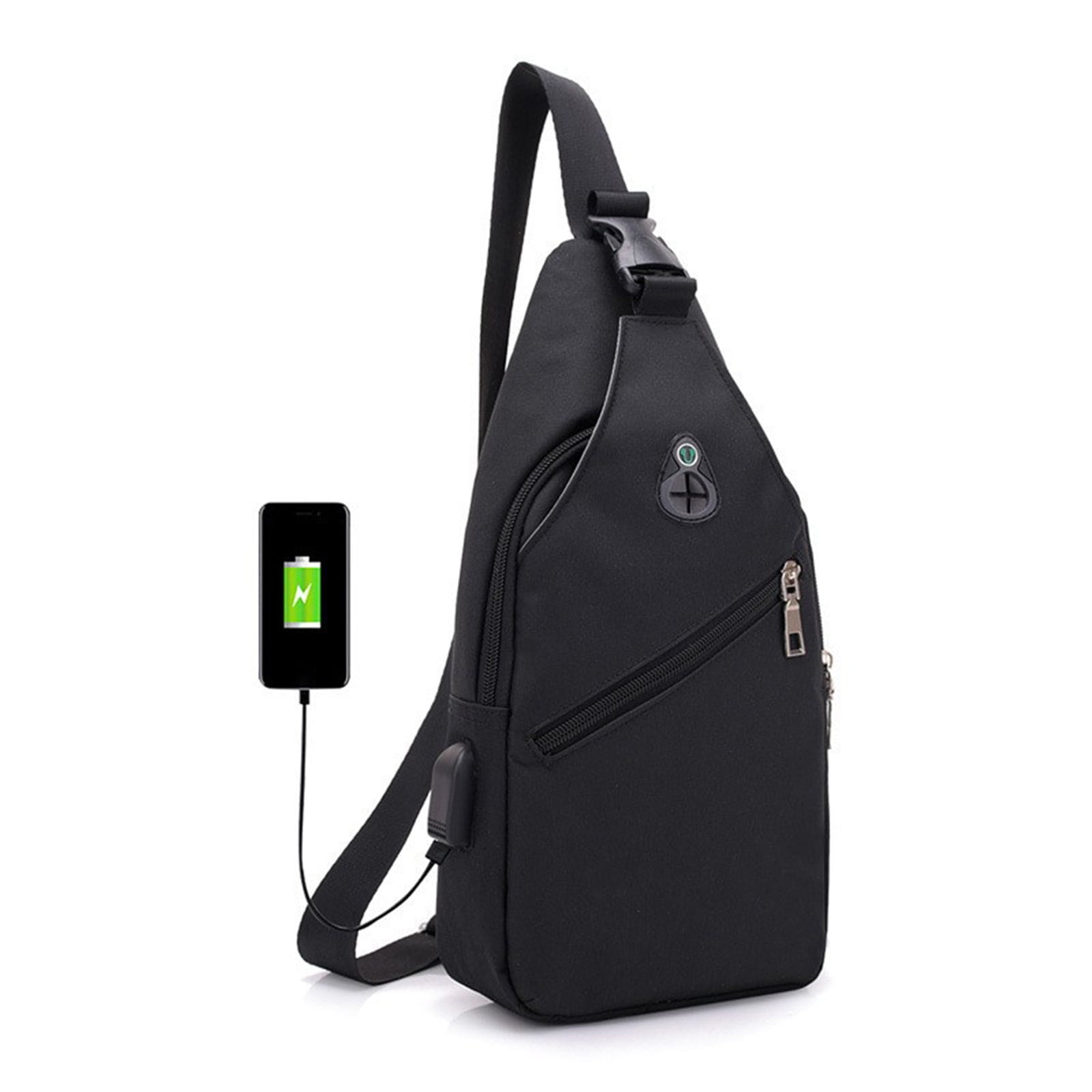 Rvasteizo Strap Bag Crossbody Backpack With USB Hole With Headphone ...