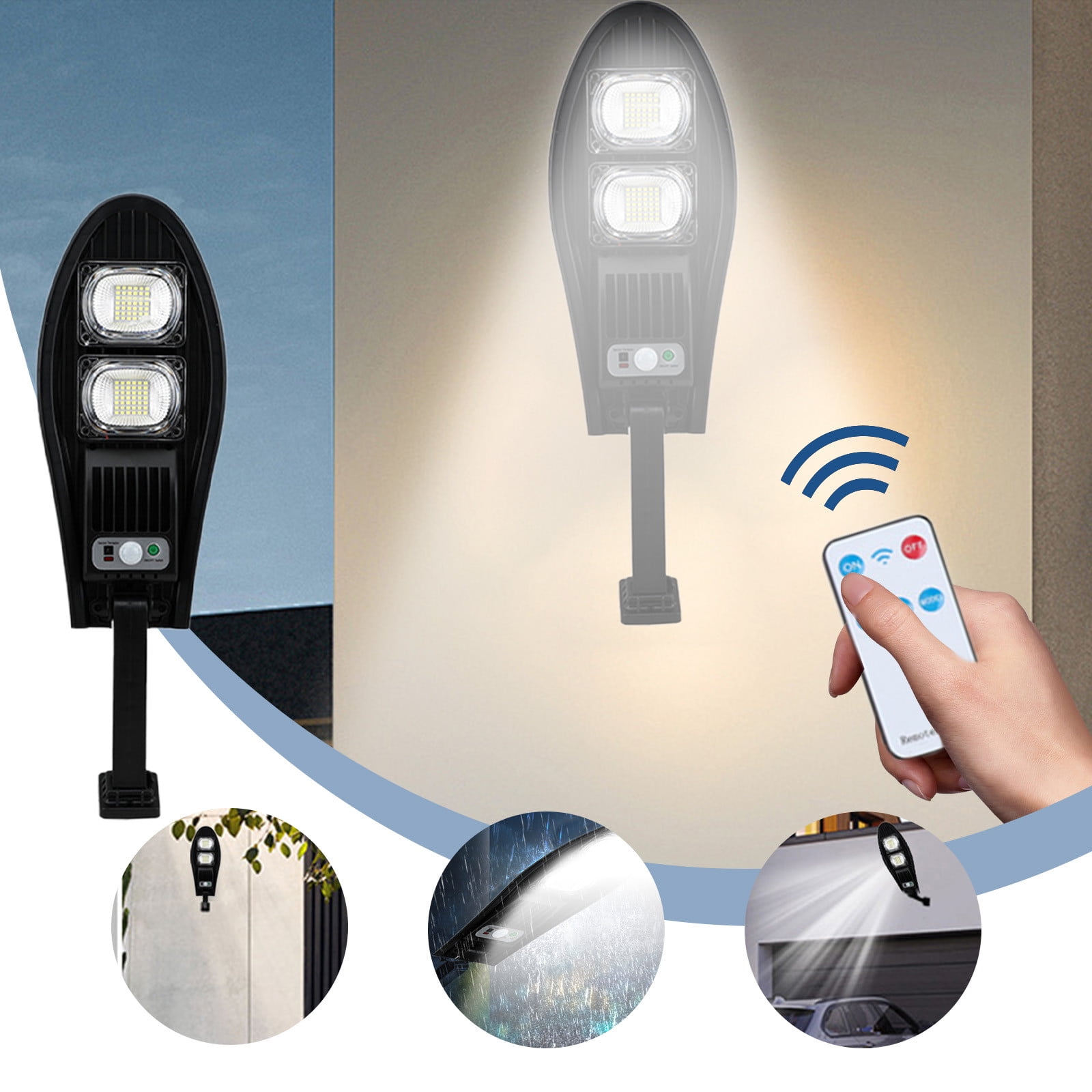 Rvasteizo Street Light Outdoor Bright Light Integrated Courtyard Remote ...