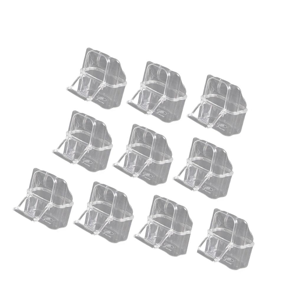 Rvaymup 10pcs Bird Feeding Box Clear Antispill Feeder with Hook Easy ...