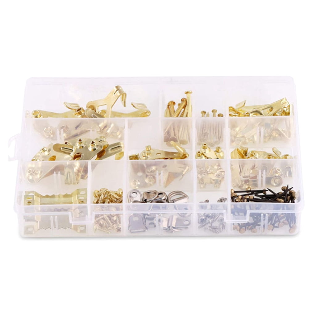Rvaymup 160pcs Hooks for Photos, Clocks, and Decorations Wall Picture ...