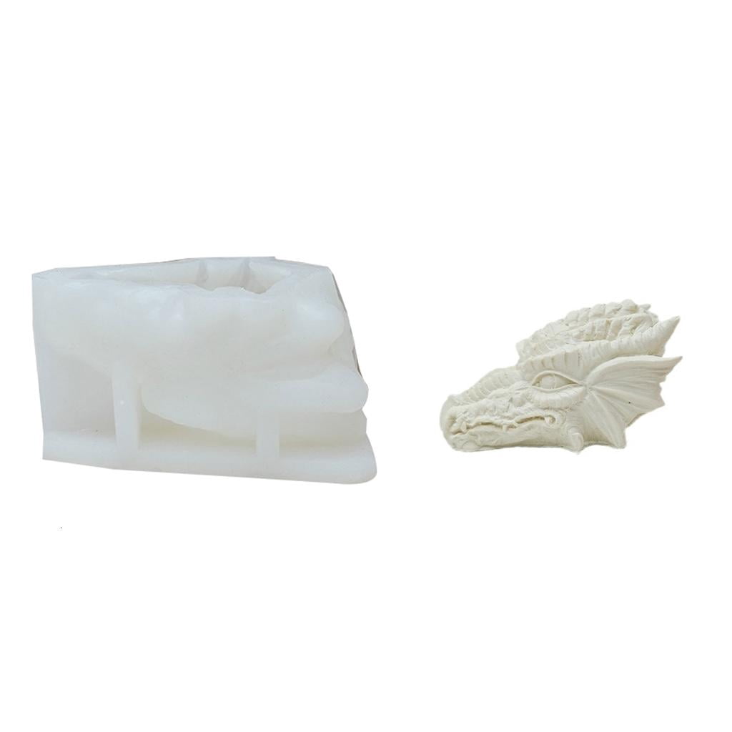 Rvaymup 3D Dragon Silicone Moulds Scented Candle Molds Epoxy Resin ...