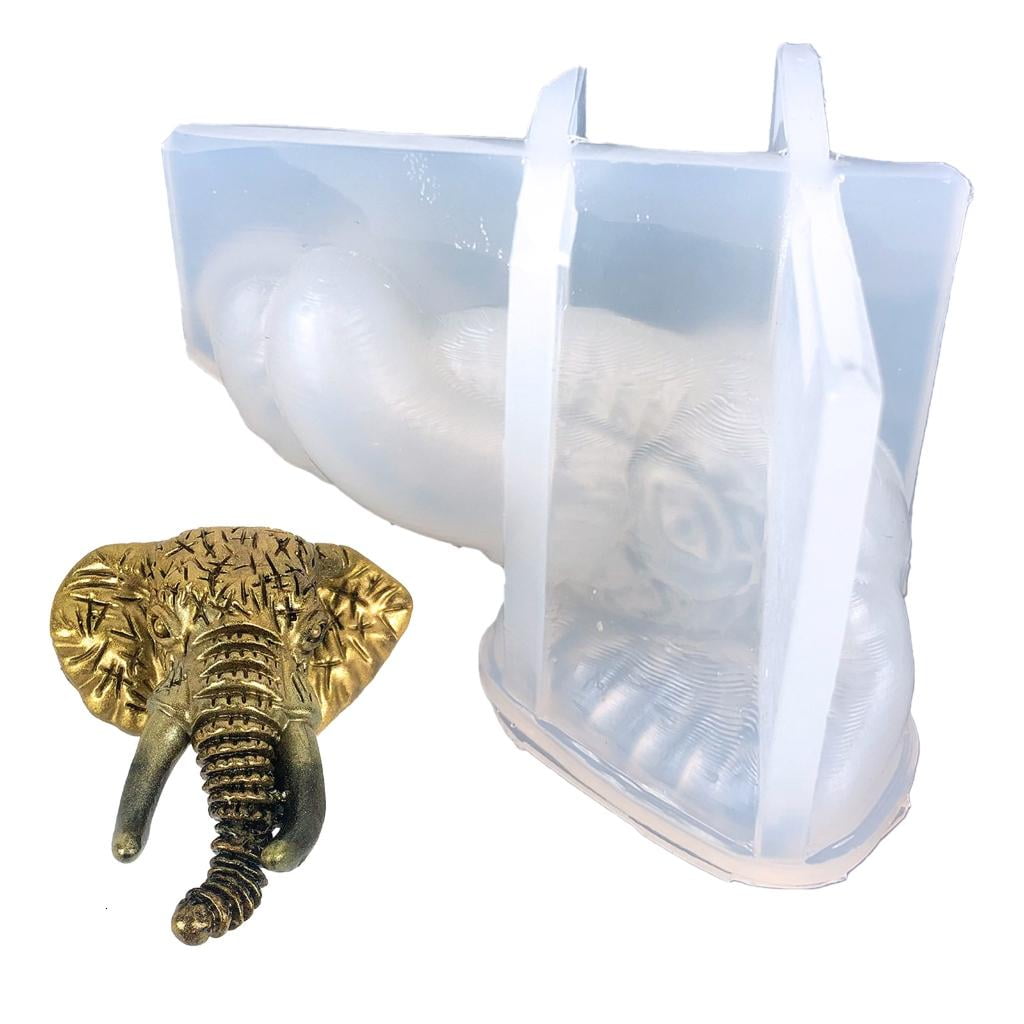 Rvaymup 3D Elephant Silicone Mold Project Making Accessory Household ...