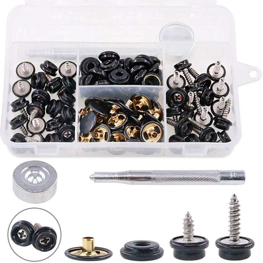Rvaymup 40 Sets 120pcs Fastener Screw Snap Kit Repair Work Tool Boat ...