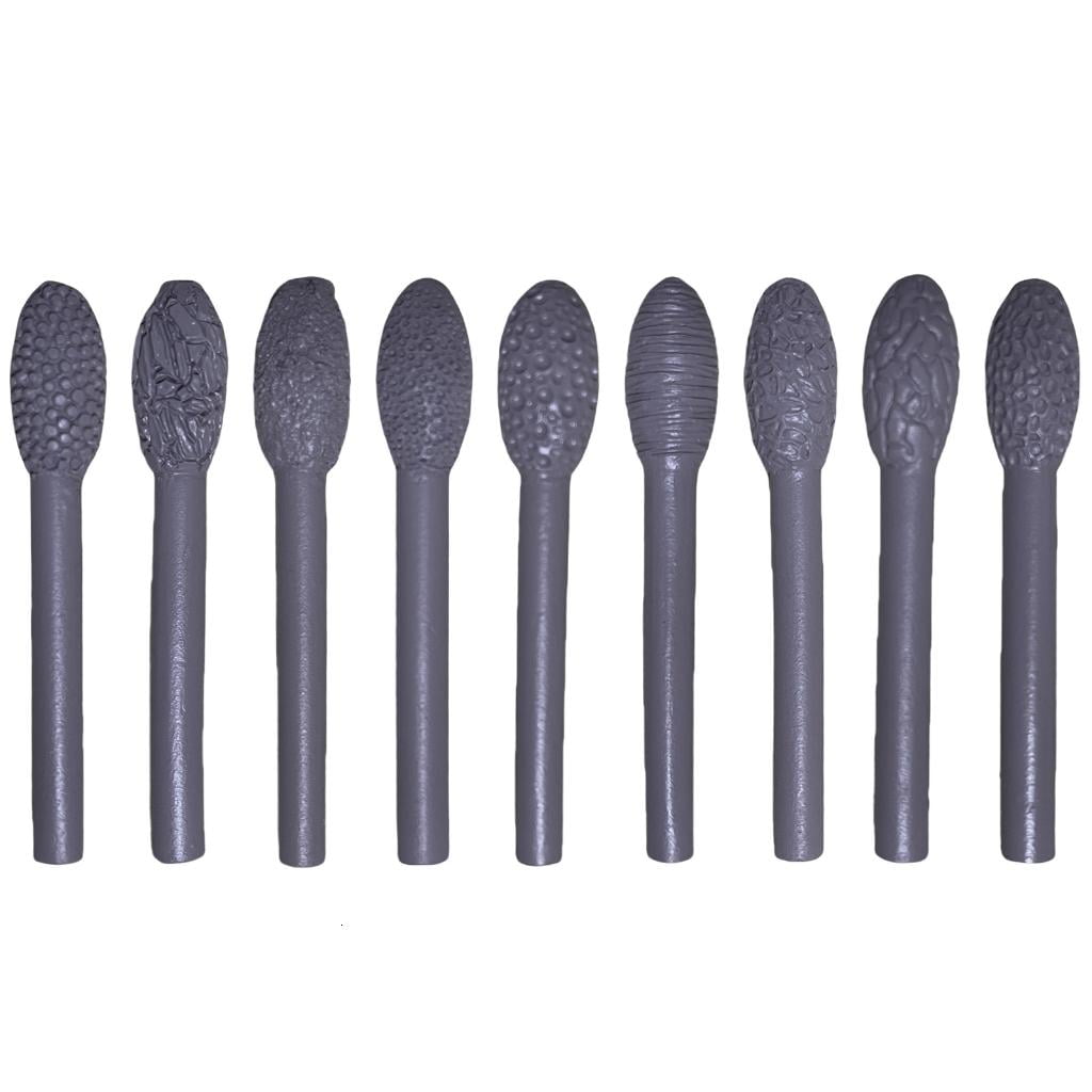Rvaymup 9Pieces Pottery Modelling Sticks Pottery Clay Texture Tool Oval ...