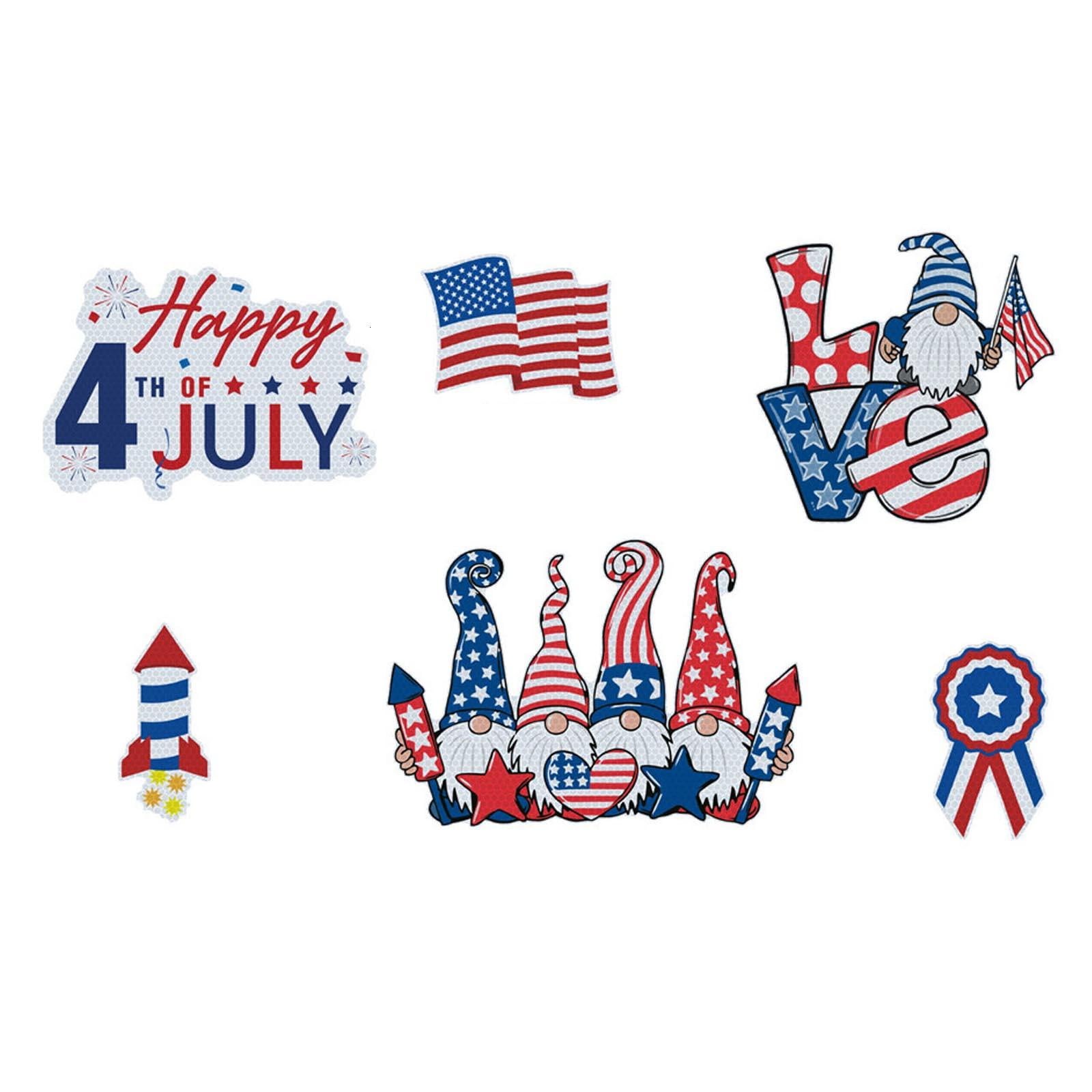 Rvaymup American Independence Day Magnet Sticker Patriotic Refrigerator ...