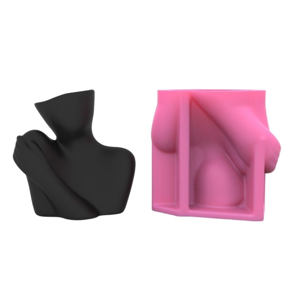 Rvaymup Art Human Body Sculpture Vase Resin Moulds for Epoxy Resin ...