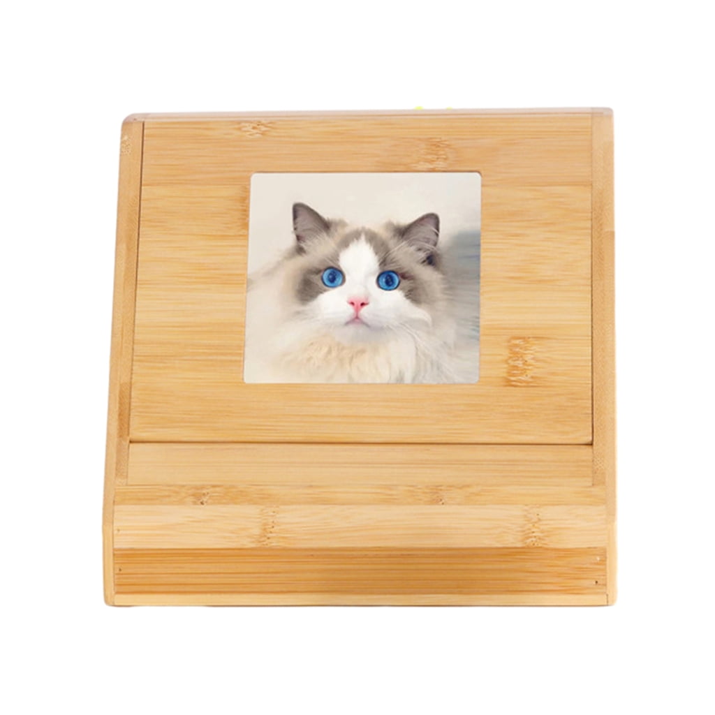 Rvaymup Cats Dogs Pet Ashes Single Box Solid Wood Can Place Photos ...