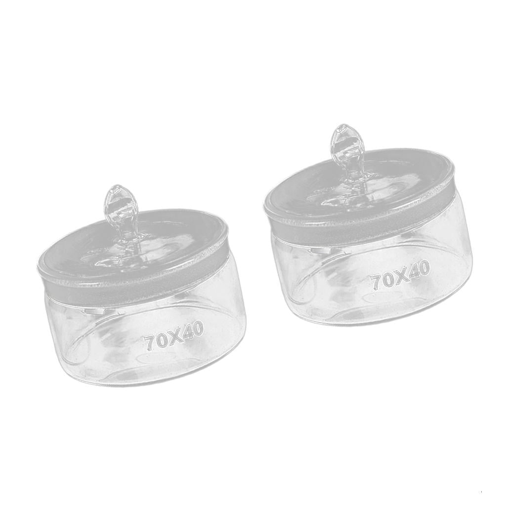 Rvaymup Chemicals Resistant Flat Glass Containers 70x40mm Lab ...
