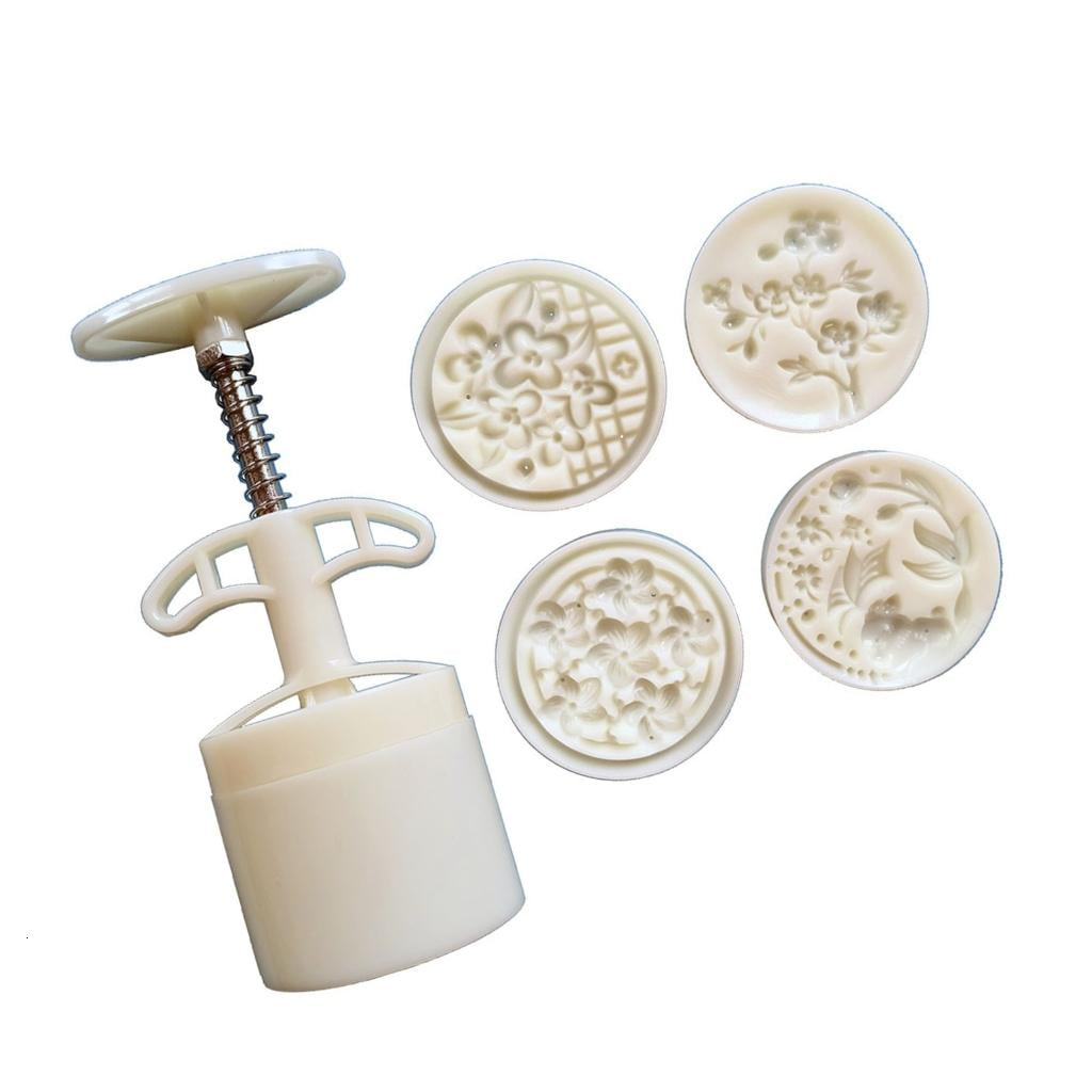 Rvaymup Ergonomic Handle Moon Cakes Stamp Stable DIY 75g Mooncakes ...