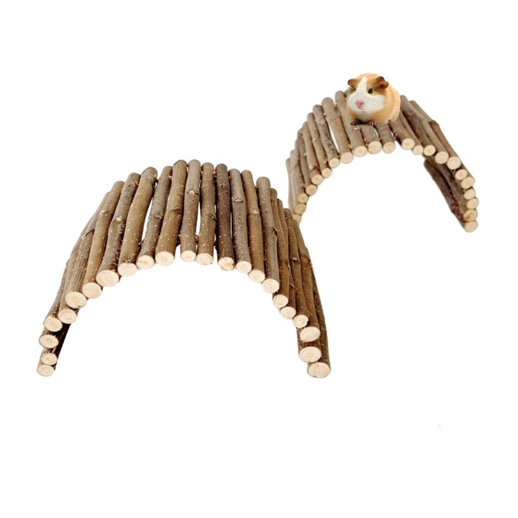 Rvaymup Hamster Rodents Toy Gerbil Stair Bendable Hideout Toy Bridge ...