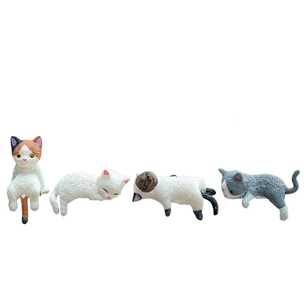 Rvaymup Miniature Cats Figures Computer Monitors Embellishments Set of ...