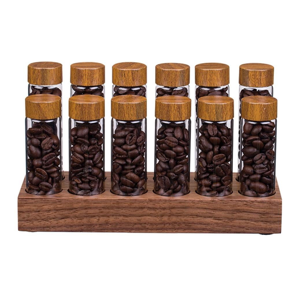 Rvaymup Practical 12 Variety Coffee Bean Holder Long/Short Tube for ...