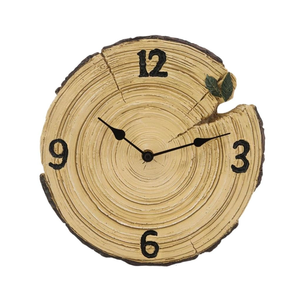 Rvaymup Resin Craft Wall Clock Outdoor Clock for Patios Opening Space ...