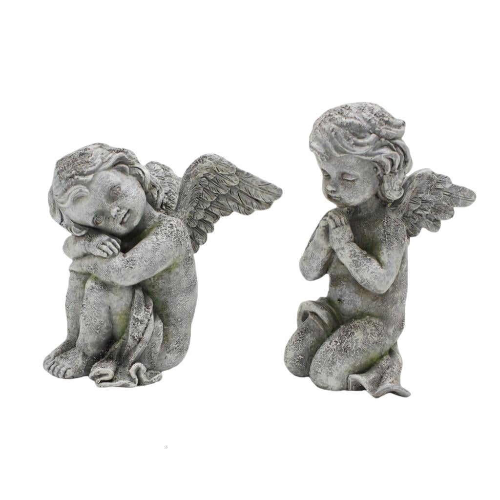 Rvaymup Resins Angela Figurinee European Fairys Angela Shelf Sculpture ...