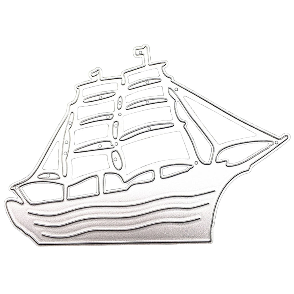 CIYISON Sailing Ship Cutting Dies Ship Embossing Die Cuts Scrapbooking ...