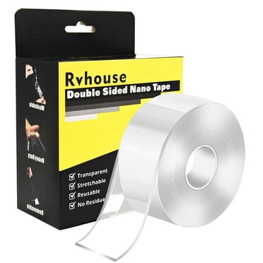 Nano Double Sided Tape 39Ft x3.0m Mounting Tape, Clear Two Sided Wall ...