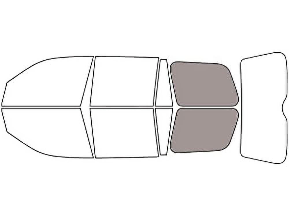 Rvinyl Car Window Pre Cut Tint Film Kit Cargo 50% Single Ply Fits Honda ...