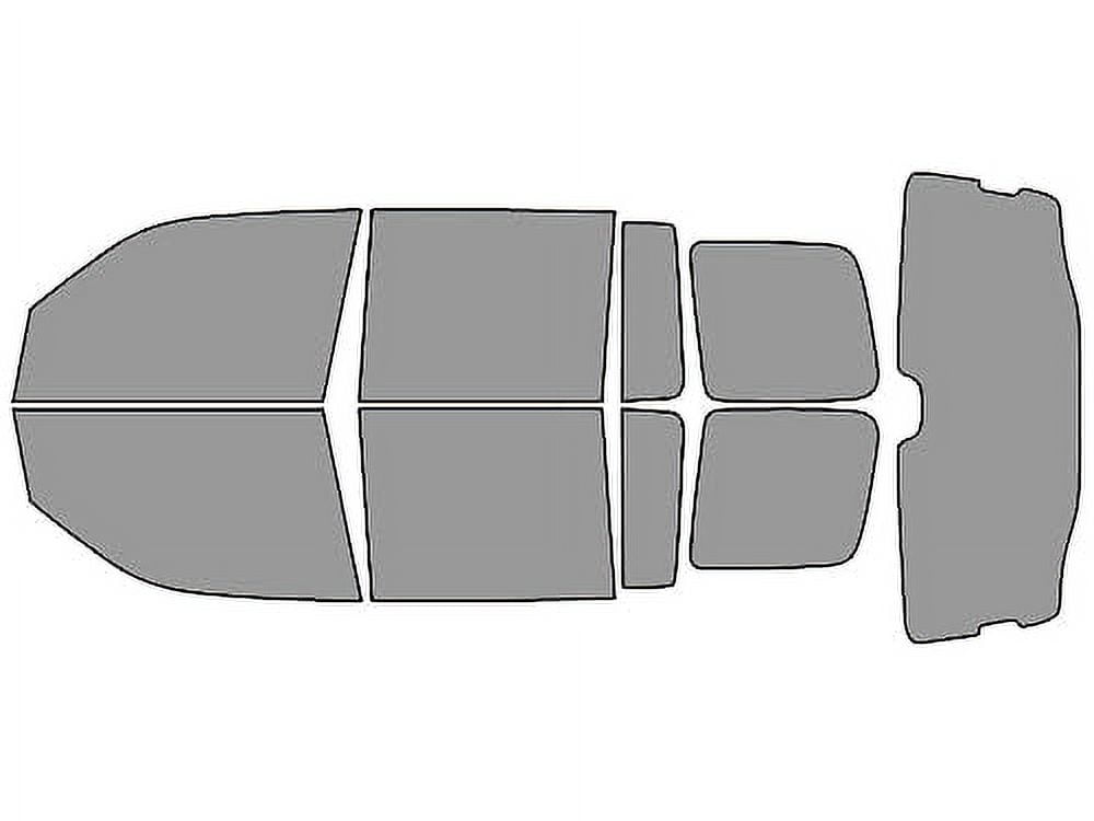 Rvinyl Car Window Pre Cut Tint Film Kit Complete 50% Single Ply Fit ...