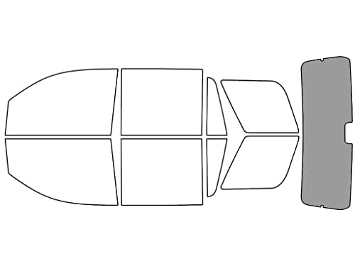 Rvinyl Car Window Pre Cut Tint Film Kit Rear Windshield 50% Fit ...