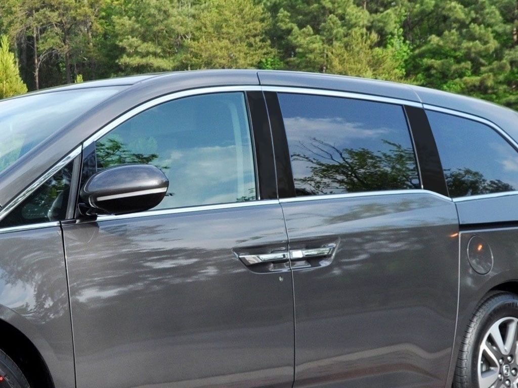 Rvinyl Pillar Post Pre Cut Window Molding Trim Gloss Black Fits Honda ...