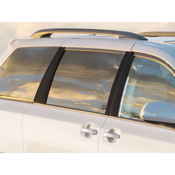 Rvinyl Pillar Post Pre Cut Window Molding Trim Gloss Black Fits Toyota ...