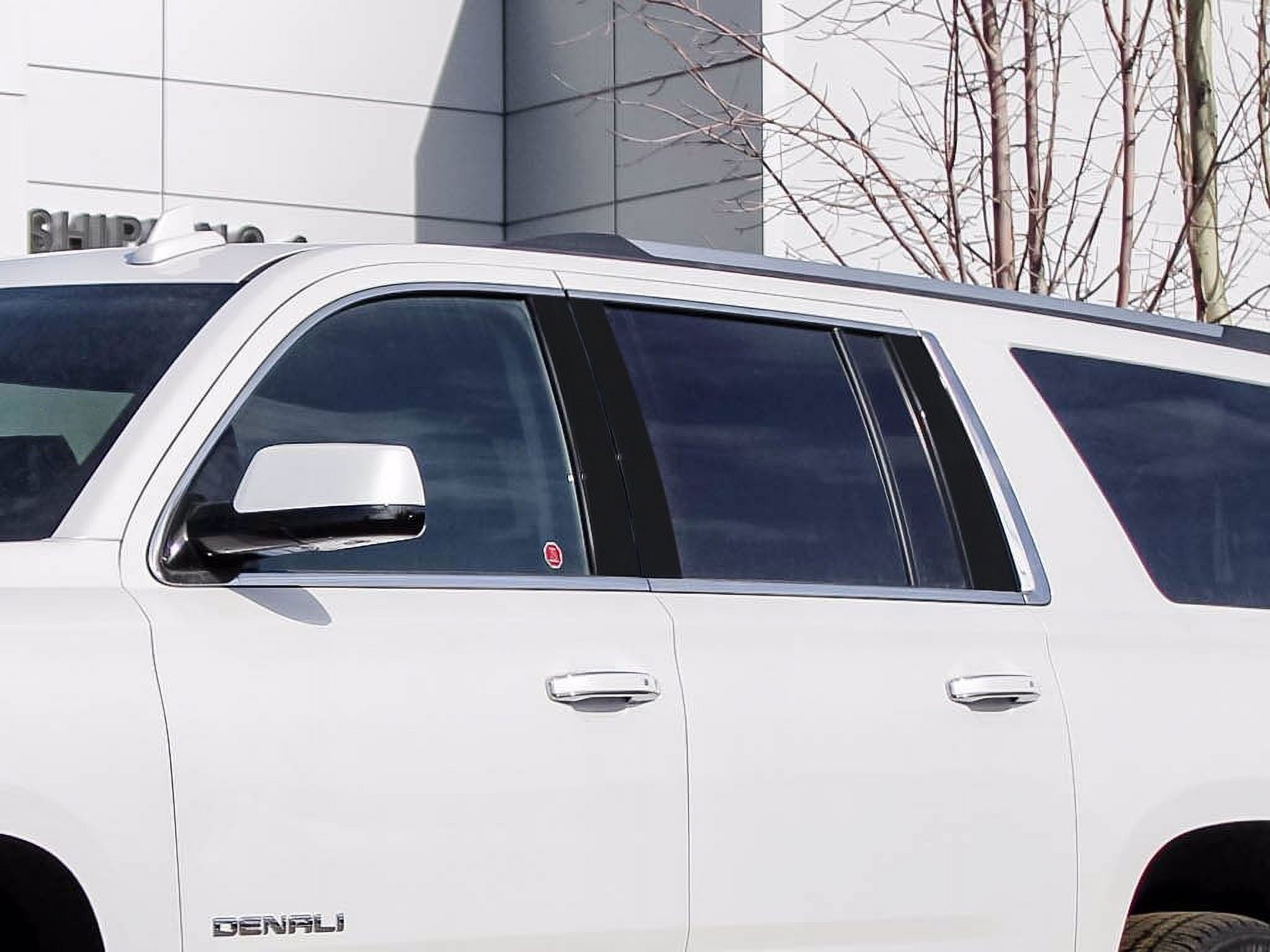 Rvinyl Pillar Post Pre Cut Window Molding Trim Kit Gloss Black Fits GMC ...