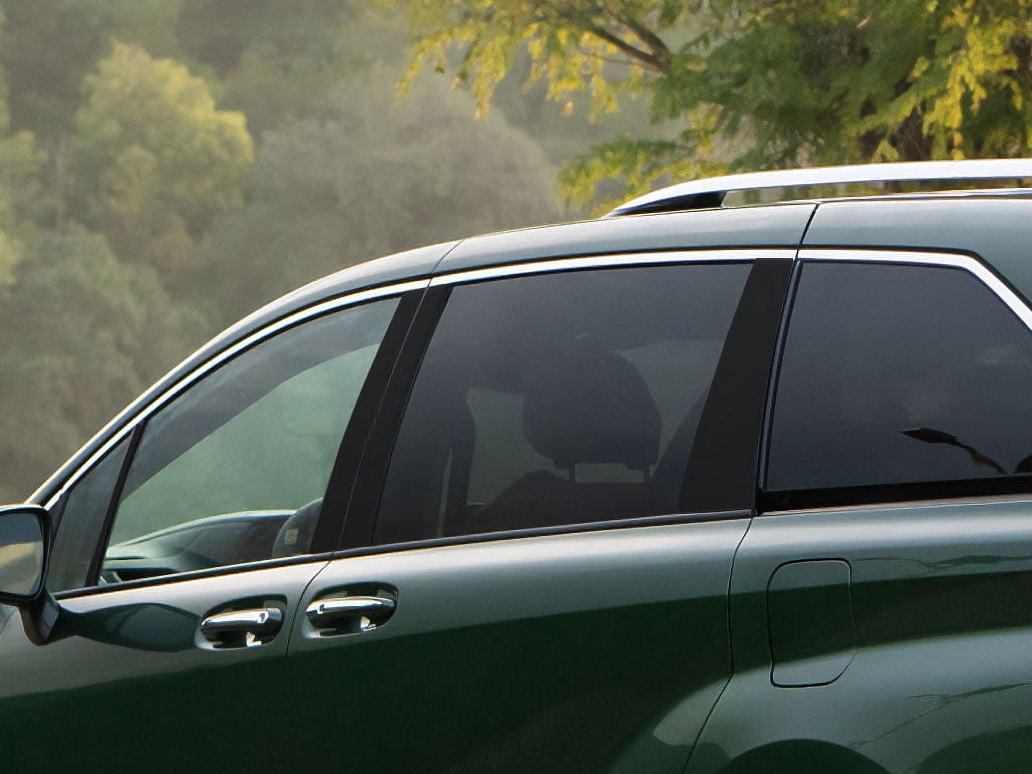 Rvinyl Pillar Post Pre Cut Window Molding Trim Matte Black Fits Toyota ...
